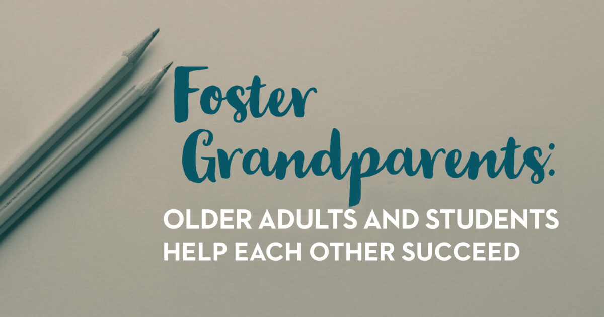 Foster Grandparents: Older Adults… | Grand Rapids Community Foundation
